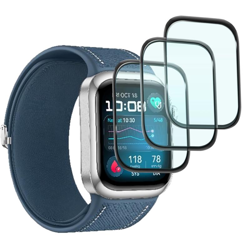 【3枚セット】For HUAWEI WATCH D2 フィルム HUAWEI WATCH D2 時計保護フィルム PMMA素材採用 飛散防止 衝撃吸収 指紋 汚れ防止 高透過率 高感度タッチ ShellChic 簡単貼り付け 気泡防止 hu...