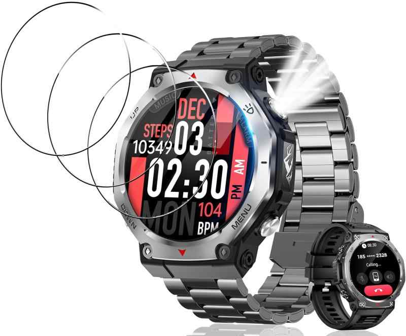 [3セット]For fusho KT85 1.43インチ フィルム ガラスフィルム【ZENGZOUZ】硬度9H 強化ガラス 保護フィルム 耐衝撃 貼り付け簡単 自動吸着 指紋防止 擦り傷防止 撥水撥油 高透過率【対応機種】fusho KT8...