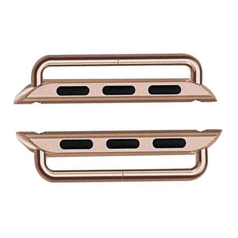 Apple Watch バンド アダプター Sakula アップルウォッチ用 交換金具 Apple Watch Seraies 6 SE 44mm Seraies 42mm 対応 連結器 ローズゴールド