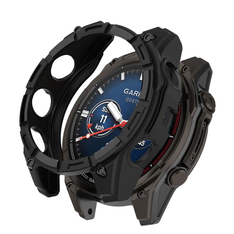 For GARMIN(ガーミン) quatix8 AMOLED 51MM ケース シリコン製 カバー YANMONGI 保護ケース 耐衝撃 全面保護 衝撃吸収 簡易着脱 軽量 高耐久 保護カバー GARMIN(ガーミン) quatix8 A...