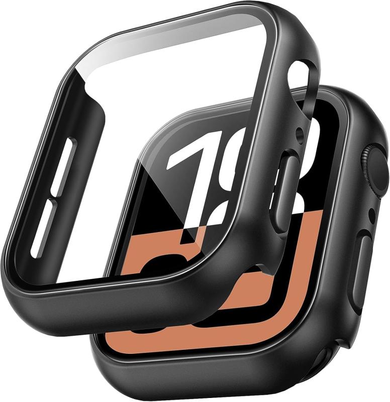 AIYYXX For apple watch 10 ケース 46mm 42mm ガラスフィルム+PCフレーム 一体型 アップルウォッチ10 カバー 46mm 42mm 対応 高透過率 キズ防止 指紋防止 簡単に取り付け・取 全面保護 app...