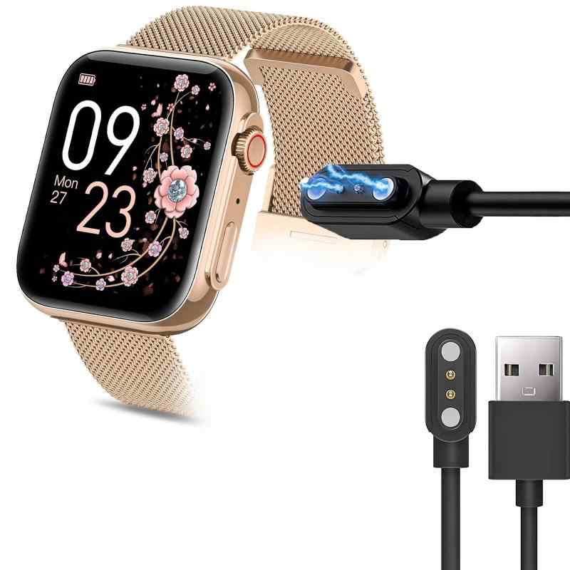 Lamshaw for Banlvs G36 スマートウォッチ ケーブル, USB 磁気充電ケーブル 磁気吸着 1メートル Banlvs G36 1.91インチスマートウォッチに対応👉【ご注意 】商品不具合の場合、ご購入商品...