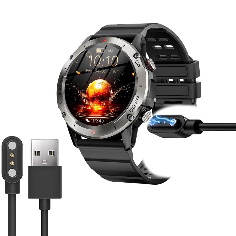 Lamshaw for fusho スマートウォッチ ケーブル, USB 磁気充電ケーブル 磁気吸着 1メートル 対応 fusho NX9 1.39インチ スマートウォッチ用【対応機種】fusho NX9 1.39インチ スマートウォッチ【...