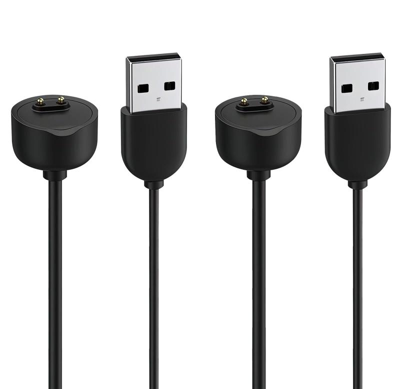 【2024新登場】[ALLVD] 1m ブラック スマートウォッチ 充電ケーブル対応：Mi Band 7/ Mi Band 6 /Mi Band 5 対応 USB 充電ケーブル- スマートウォッチ アクセサリ (2本)【対応機種】：対応Mi...