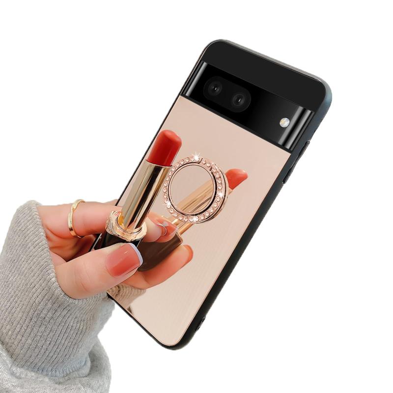 対応Google Pixel 携帯ケース 可愛い 女 おしゃれ シンプル ミラー 鏡面デザイン携帯ケース