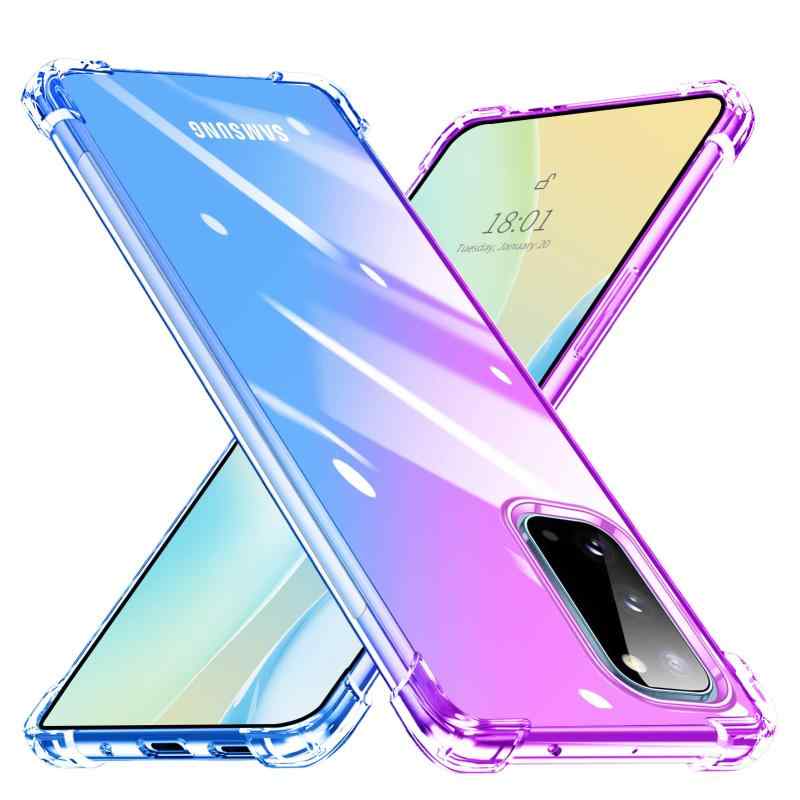 GTUJWN Galaxy A51 5G 対応ケース 耐衝撃 クリア TPU 透明 グラデーションカバー 薄型 ソフト 全面保護 黄ばみなし レンズ保護 軽量 擦り傷防止 滑り防止 ギャラクシー A51 5G 対応 スマホケース SJ76....