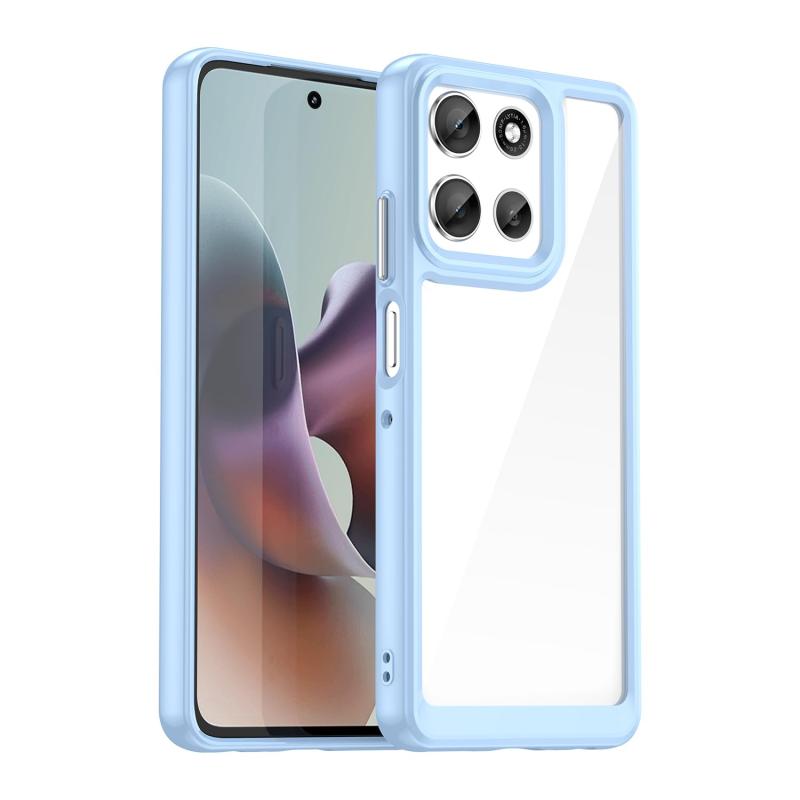moto g66j 5G / moto g66y 5G ケース『AFINER』新型 軽量 超薄型 TPU+PC 透明 カバー 専用 耐衝撃 衝撃吸収 指紋防止 擦り傷防止 レンズ保護 着脱簡単