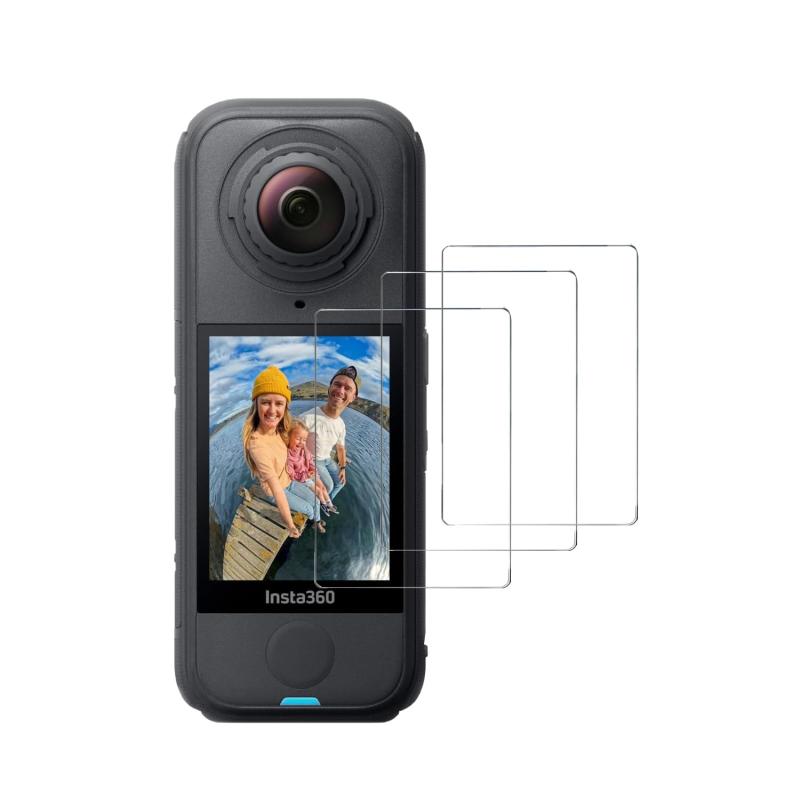 【3枚セット】For Insta360 X4 Airフィルム 【vaele】‎ 対応 超薄型 耐衝撃 指紋防止 気泡防止 撥水撥油 貼り付け簡単 超薄飛散防止 高感度Insta360 X4 Air フィルム【対応機種】 Insta360 X...
