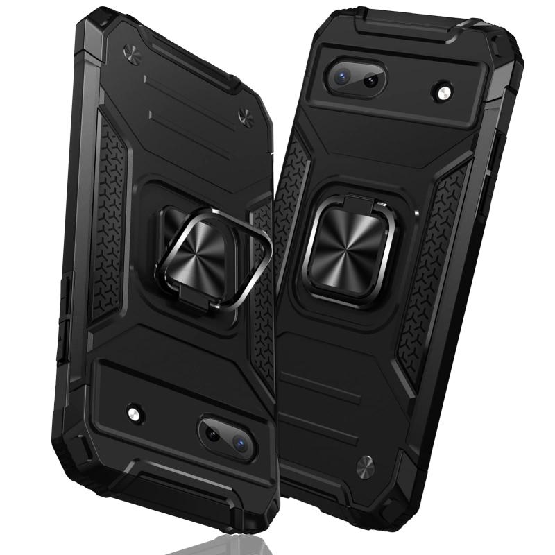 TMUJWS Google Pixel 6A 用のケース リング 衝撃吸収 耐衝撃 TPU+PCバンパー 二重構造 米軍MIL規格 全面保護 車載ホルダー対応 擦り傷防止 滑り止め 軽量 薄型 グーグル ピクセル 6a 用のカバー 6.1イ...