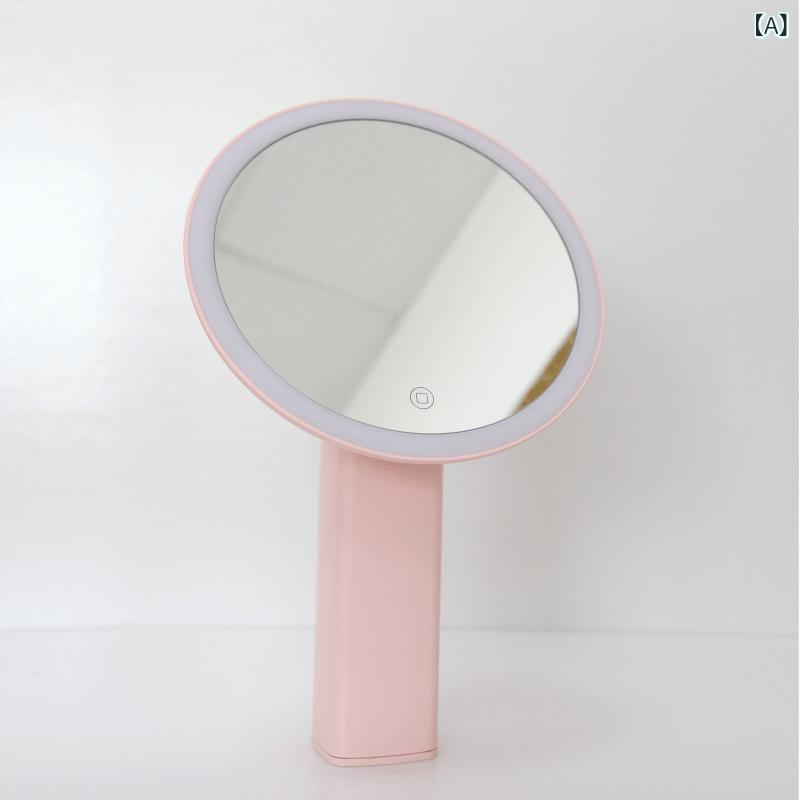 インテリジェント 補 光 LED 化粧 鏡、 卓上 設置 可能、 充電 式、 携帯 用 ギフト ミラー、 美容 用。製品カテゴリ: ギフトミラーブランド: antian輸入ですか: いいえ産地: 浙江省フレーム材料: Absレンズ材料: 銀...