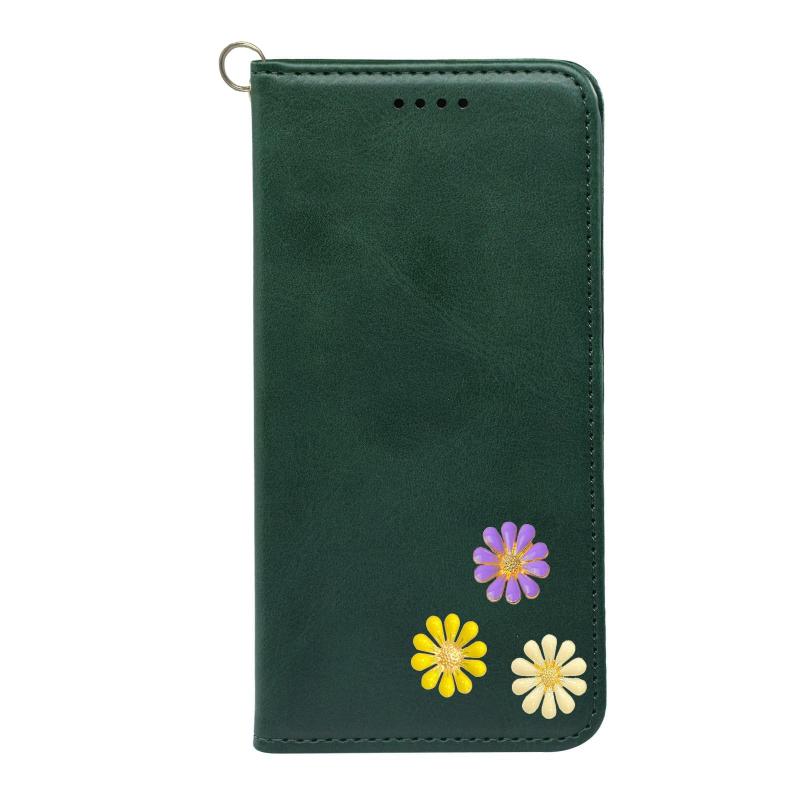 【ご高齢の方向け改良・工夫ケース】arrows We F-51B FCG01 対応 手帳型 小花 ケース