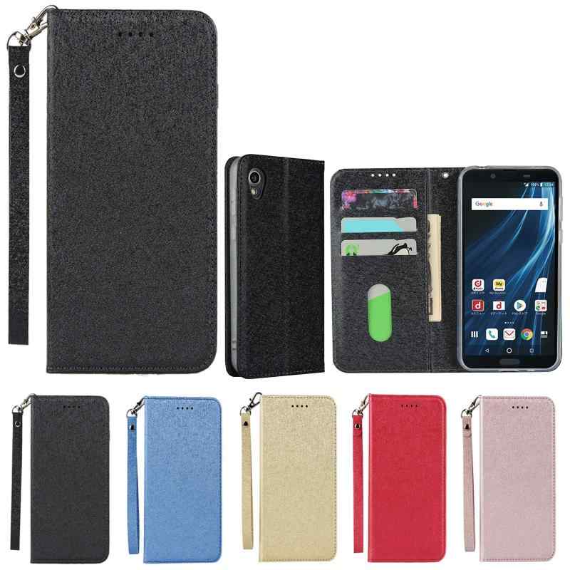 Eastwave for Sharp AQUOS Sense2 SH-01L SHV43 SH-M08 ケース for Sense 2 SH01L 手帳型 case ストラップ付き PU皮革 明るい色 内蔵マグネット 携帯カバー カードポケ...