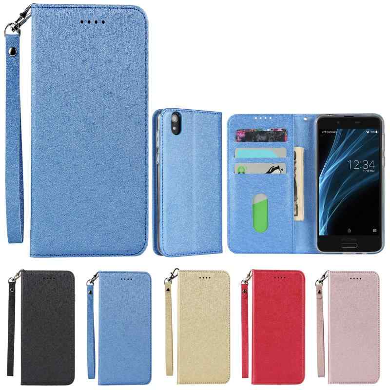 Eastwave for シャープ AQUOS sense SH-01K SHV40 ケース for Sharp AQUOS sense lite SH-M05 手帳型 case ストラップ付き PU皮革 内蔵マグネット 携帯カバー カード...