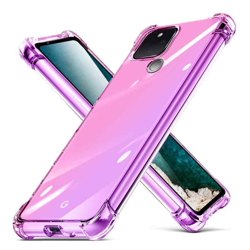 Google Pixel 4a 5G ケース tpu 耐衝撃 クリア透明 スリム 薄型 シリコン 指紋防止 米軍MIL規格取得 Pixel 4a 5g カバー 衝撃吸収 滑り止め カメラ保護 携帯カバー ワイヤレス 充電対応 おしゃれ 黄変...