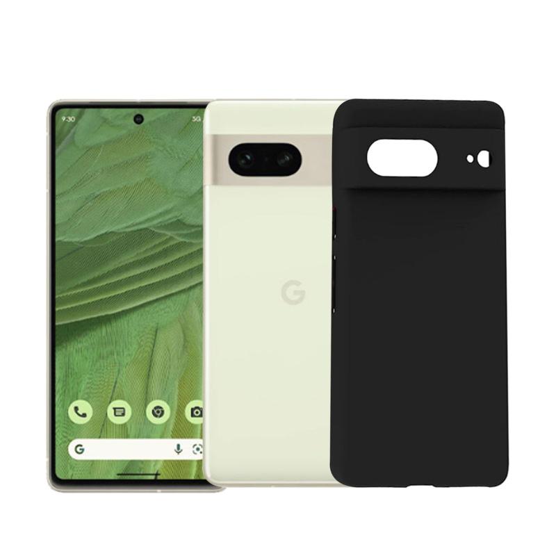 対応 Pixel 7 5G 用の ケース マットブラック【柔軟性 TPU素材】 Pixel 7 カバー 超薄型 軽量擦り傷防止 指紋防止 衝撃吸収 着脱簡単全面保護 携帯便利 【ストラップホール付き】【対応機種】 Pixel 7 5G 専用...