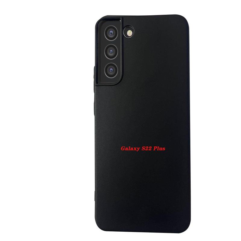対応 Galaxy S22 Plus 5G 用の ケース マットブラック【柔軟性 TPU素材】 Galaxy S22 Plus カバー 超薄型 軽量擦り傷防止 指紋防止 衝撃吸収 着脱簡単全面保護 携帯便利 【ストラップホール付き】【対応機...