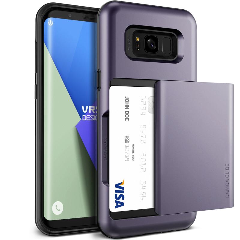 Galaxy S8 ケース カード収納 VRS DESIGN Damda Glide 米軍MIL規格取得 背面 カード ケース 耐衝撃 衝撃吸収 カバー ［ ギャラクシー S8 専用 ］