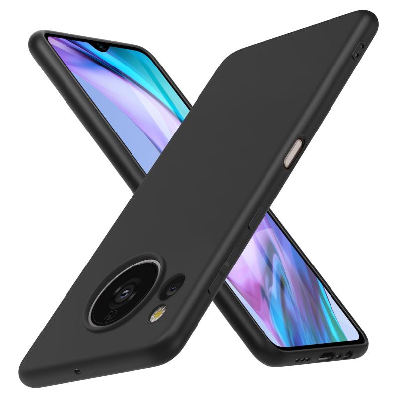 TLOMPLO 対応 AQUOS sense7 Plus 用の ケース シリコン 薄型 tpu スリム 磨り表面 指紋防止 カバー 柔らかい裏地 A208SH ケース耐衝撃 米軍MIL規格 ワイヤレス充電対応ストラップホール付き 黄ばみなし...