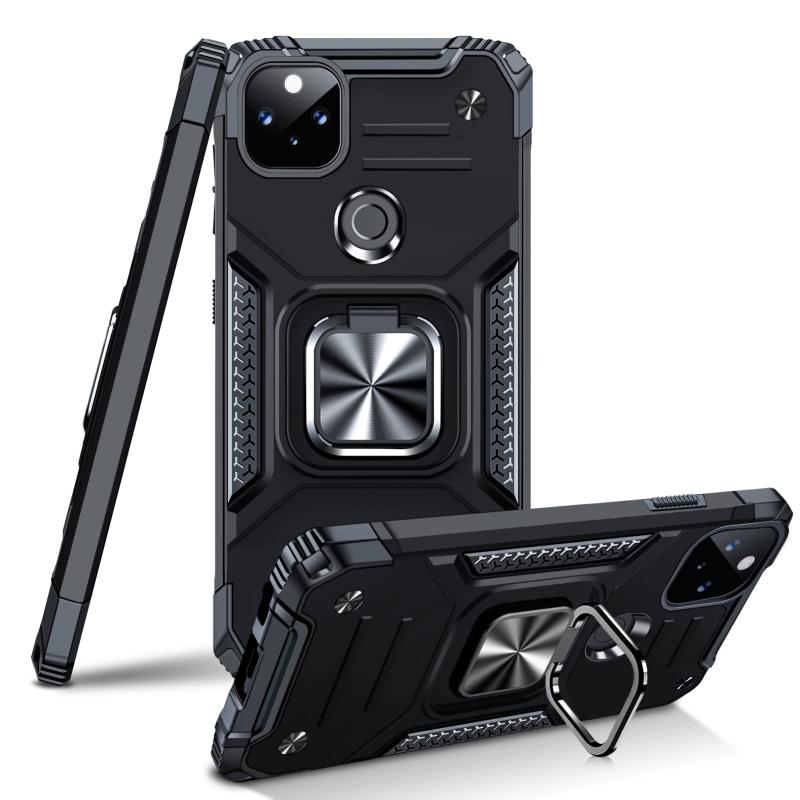 【Tgaoleyd】Google Pixel 5 ケース リング付き 耐衝撃 薄型 PC対応 衝撃吸収 tpu フルプロテクトデザイン 指紋防止 グーグル ピクセル 5 ケース 軽量 レンズ保護 車載ホルダー対応 シリコン バンパ【対応機種...