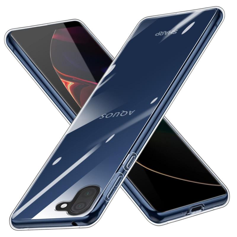TLOMPLO 対応 AQUOS R3 用の ケース 耐衝撃 クリア TPU SH-04L SHV44 カバー 薄型 軽量 滑り止め 黄変防止 柔軟 Qi充電 衝撃吸収 指紋防止 米軍MIL規格取得 ワイヤレス充電に対応 カメラ保護 カバー...