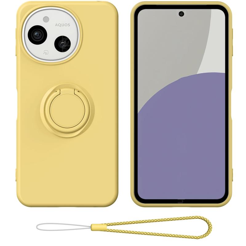 Gosento For AQUOS sense 9 / sense 10 ケース リング付き AQUOS sense10 リング スマホケース 携帯ストラップ スマホリング かわいい スマホ バンカーリング スマホカバー AQUOS sen...