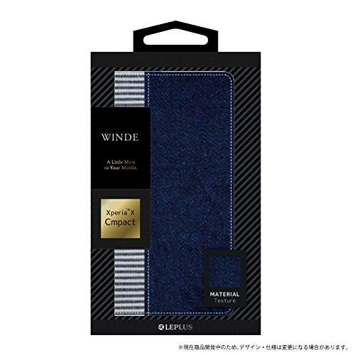 LEPLUS Xperia X Compact（SO-02J）用 デニムフラップケース「WINDE」B LP-XPXCFDMB
