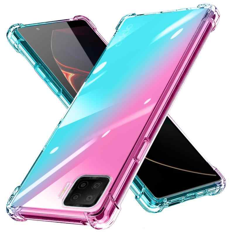 OPPO A73 ケース 耐衝撃 クリア TPU A73 カバー 薄型 軽量 滑り止め 黄変防止 柔軟 Qi充電 衝撃吸収 指紋防止 米軍MIL規格取得 ワイヤレス充電に対応 カメラ保護 カバー ピンク+ 緑 331-A73-03【対応機種...