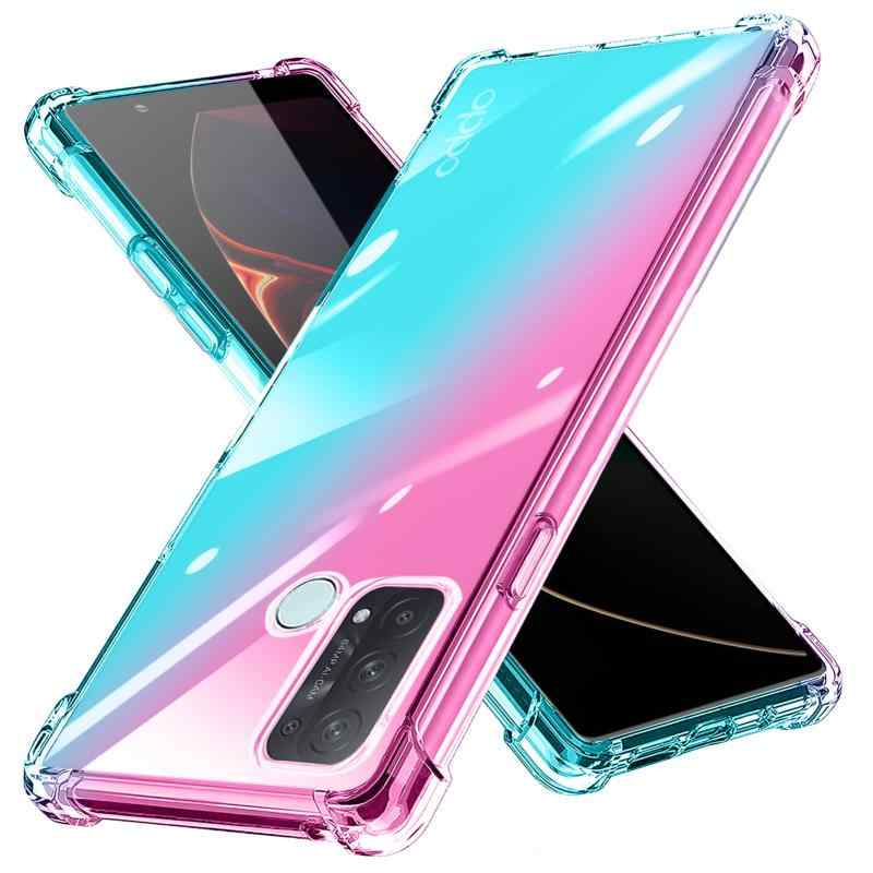 OPPO Reno5 a ケース 耐衝撃 クリア TPUReno5 a カバー 薄型 軽量 滑り止め 黄変防止 柔軟 Qi充電 衝撃吸収 指紋防止 米軍MIL規格取得 ワイヤレス充電に対応 カメラ保護 カバー ピンク+ 緑 N331-Ren...