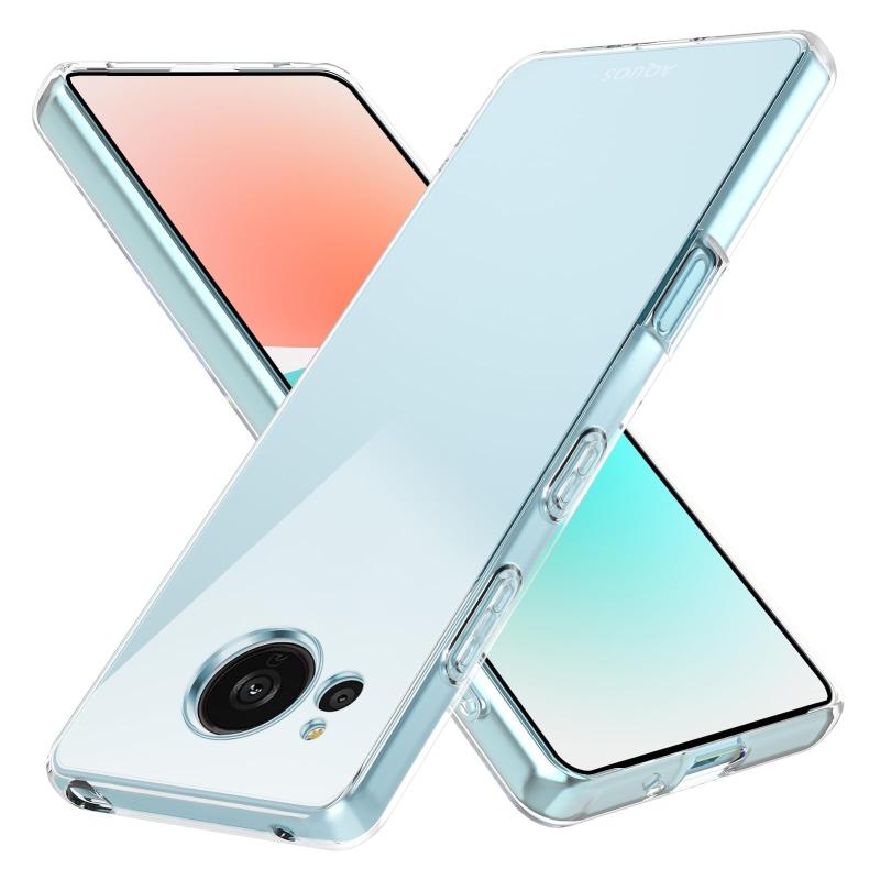 AQUOS sense7 ケース 耐衝撃 クリア 薄型 軽量 TPU 黄変防止 米軍MIL規格 特徴 透明 一体型 SH-53C SHG10 SH-M24 カバー 衝撃吸収 スマホケース 透明 LR-014-SEN7-01【透明感】AQUO...