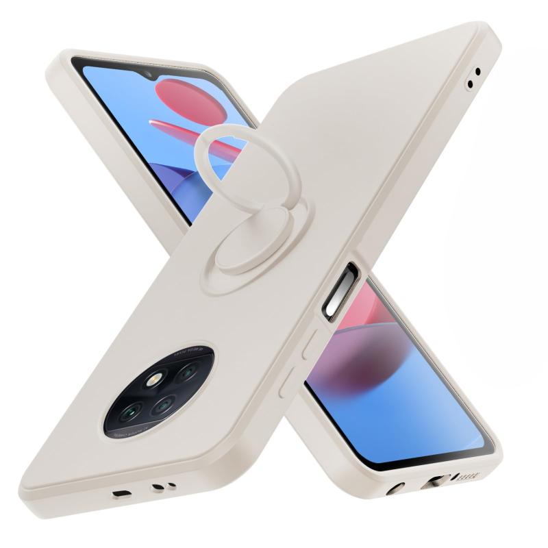 TLOMPLO 対応 Redmi Note 9T 5G 用の ケース リング 耐衝撃 シリコン tpu 薄型 カバー スリム 磨り表面 指紋防止カバー 柔らかい裏地 米軍MIL規格 黄ばみなし レンズ保護 滑り止め 柔軟性 擦り傷防止 【対...