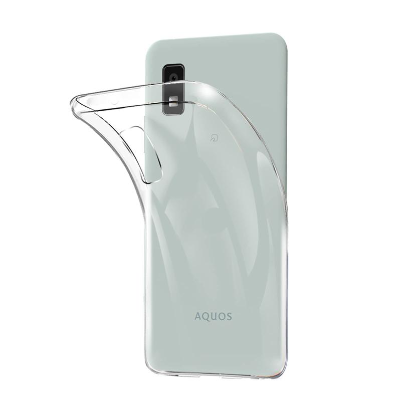 TRkin FOR AQUOS wish3 A302SH ケース FOR AQUOS wish3 A302SH カバー クリア TPU透明保護 ソフト シリコンケース 薄型 落下防止 衝撃吸収 耐衝撃 柔らかい手触り クリア AQUOS w...