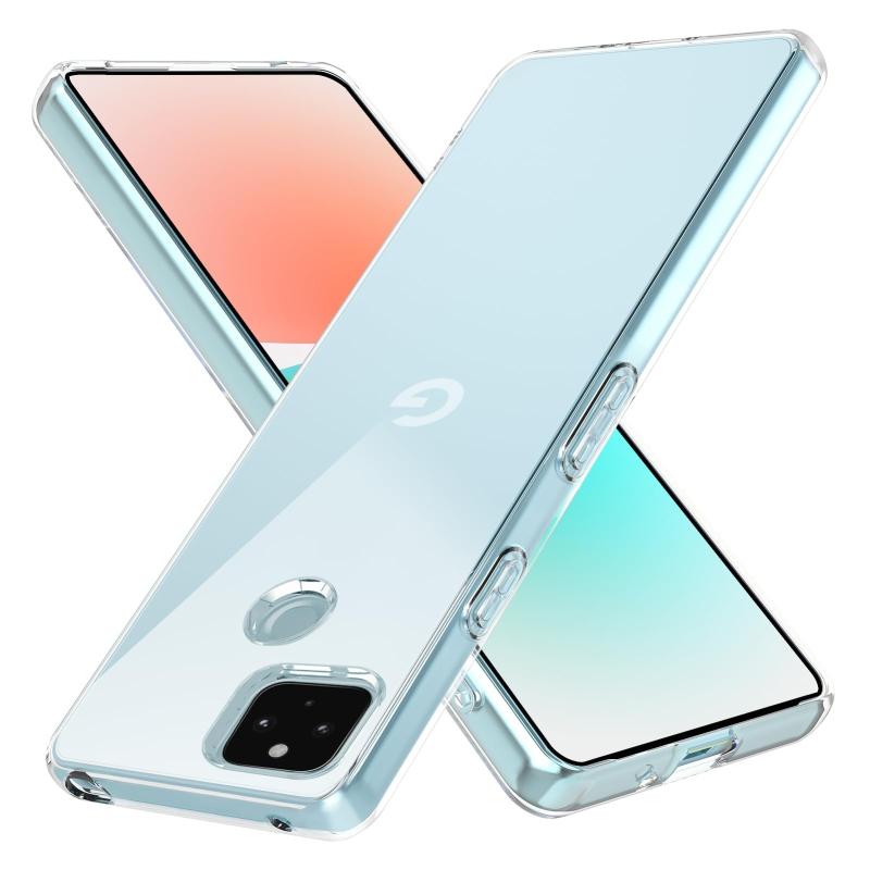 Google Pixel 4a 5G ケース 耐衝撃 クリア 薄型 軽量 TPU 黄変防止 米軍MIL規格 特徴 透明 一体型 Google Pixel 5 XL カバー 衝撃吸収 スマホケース 透明 LR-014-4A5G-01【透明感】...
