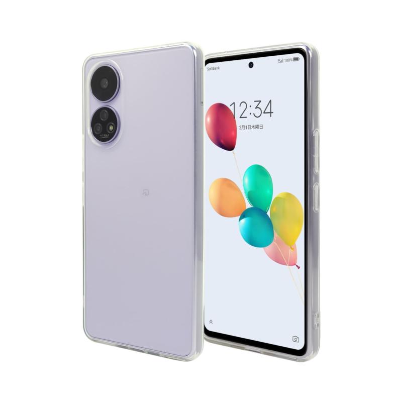 あんしんファミリースマホ A303ZT ソフトケース スマホケース クリア カバー 耐衝撃 薄型 耐熱性 シンプル 高光沢 軽量 ソフト ラバーケース 【Provare】【対応機種】あんしんファミリースマホ A303ZT【カラー/ 素材】ク...