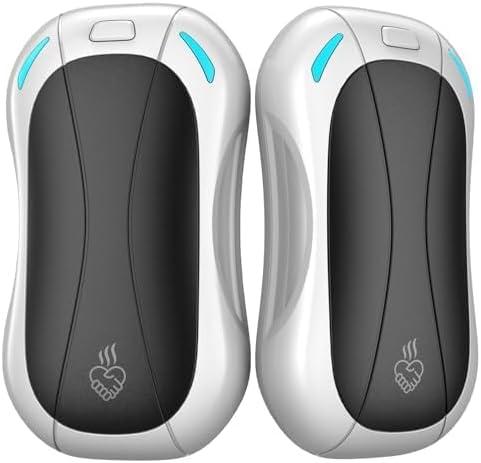 【分離式設計・2個セット】充電式カイロ 電気カイロ USB充電式5200 mAh ホッカイロ充電式 コンパクト 両面発熱 3秒急速発熱 3階段温度調節ハンドウォーマー 長時間連続発熱可能 電気あんか か・3秒急速両面発熱ー 電気カイロは3秒...
