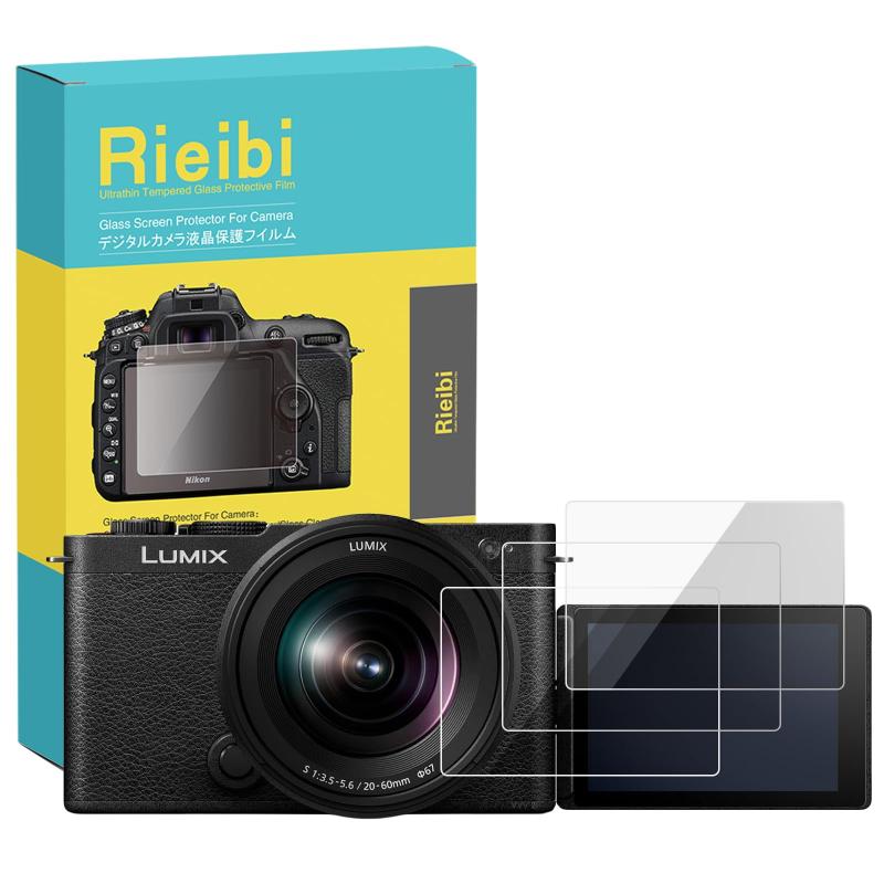 Rieibi 【3枚入り】Panasonic Lumix S9 ガラス保護フィルム、パナソニック DC-S9 専用液晶プロテクター デジタルカメラ 液晶保護フィルム 強化ガラス 0.25mm 超薄型 気泡無し 高い透過率 表面硬度9H 耐【...
