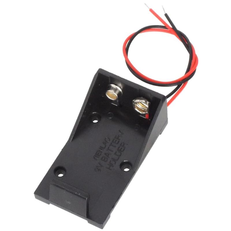 KAUMO 電池ホルダー 9V角型×1本 電池ボックス (1個)コンパクトなサイズ: 電池ホルダーサイズは55 × 31 × 21 mmで、省スペース設計により様々な用途に対応します軽量設計: 電池ボックス重さは約8g（電池を除く）で、持ち...