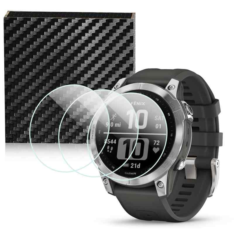 AWINNER Garmin Fenix 7 ガラス用 3パック スクリーンプロテクター 強化ガラス Fenix 7 47mm/7 Solar/ 7 Sapphire Solar 用【対応機種】Garmin Fenix 7/7 Solar/...