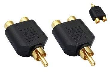 Sound Wave【 RCA/ピンプラグ端子 2分配アダプター 】 コンポジット分配プラグ オス メス RCA分配金ピンプラグ2分配アダプタ- 片側：ピンプラグ（オス）×1 片側：ピンジャック（メス）×2 です(( ご注意点 )) 映像を...