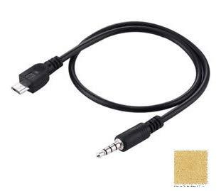 Sound Wave【 MicroUSB イヤホン 4極 変換ケーブル ブラック 1M 】 Micro USB オス to 4極 3.5mm オス ステレオ AUX ケーブル Cool 黒色 約100cm 通話 音楽再生 マイクロUSB イ...