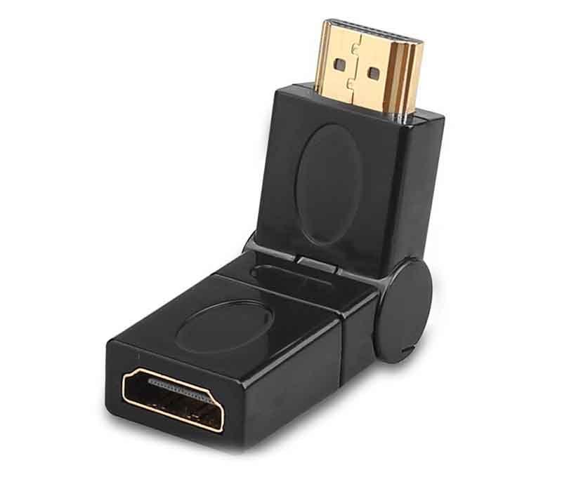 VECASDEN 3D対応 HDMI (メス) - HDMI (オス) 延長コネクタ HDMI 変換アダプタスティックPCなどのHDMIケーブル端子に直接接続する機器の接続にも便利です。このアダプターを使うことでデスクトップパソコンの背面、...