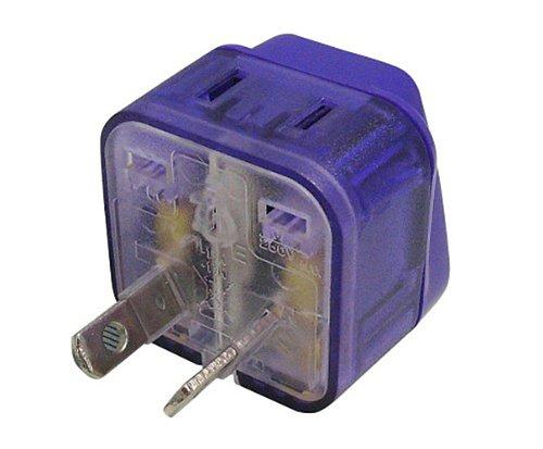 ミヨシ MCO 海外用電源変換プラグ Oタイプ ダブルコンセントタイプ ユニバ-サルコンセント1口搭載 MBA-PO MBA-POサイズ:3.5×3.5×4.5cm