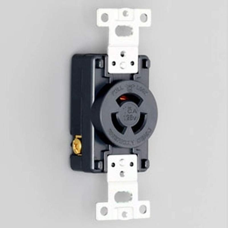 アメリカン電機 引掛形 埋込コンセント 接地2P15A125V 3110●厚み(mm):25.7●長さ(mm):107●定格:接地2P15A125V●幅(mm):35●質量(g)66.3