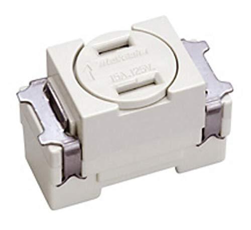 明工社 住宅設備用配線器具 扉付コンセント ML端子 ML1221W定格:15A 125V仕様:RoHS対応扉付コンセント。製品サイズ:4.46 x 2.29 x 3 cm重量:20 g