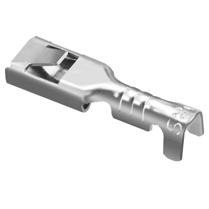 Heschen メススペードクイックスプライス圧着端子, 2.8mm, 圧着コネクタ, 非絶縁, 100個製品名: スペードクイックスプライス圧着端子コネクタ幅: 2.8mm / 0.11インチ0.5 mm² ～ 0.8 mm² のケーブル...