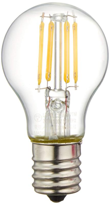 東京メタル工業 LED電球 LDF2LC25WE17TMφ3.5×6.7cmAC100V 25W相当 クリア口金E17 消費電力2W 配光角度290度 2700K 230lm 寿命20000時間本体重量(kg):