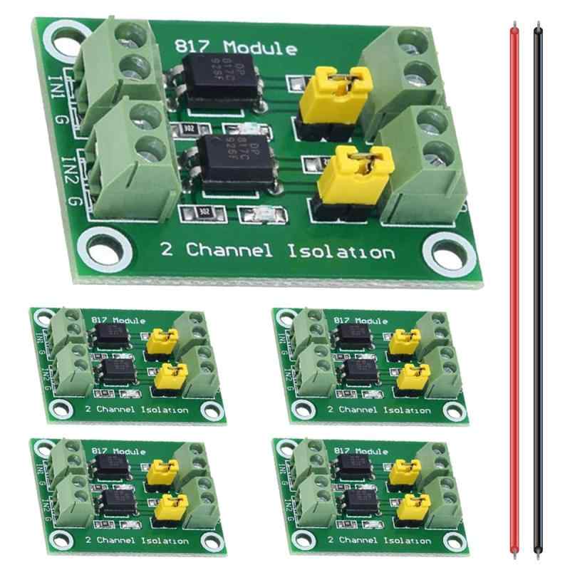 New DAOKAI PC817 チャンネル オプトカプラ絶縁モジュール 3.6-30V 電圧コンバータ ドライバ 光電絶縁ボード 制御リレー用