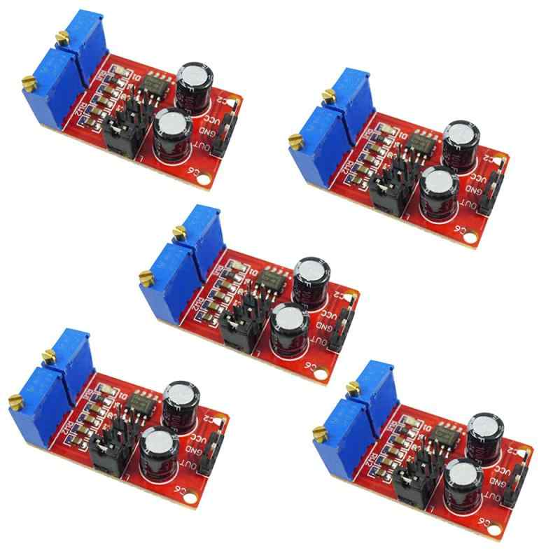 KKHMF 5 個 NE555 パルス周波数正方形波信号ジェネレーター デューティサイクル調整可能なモジュール