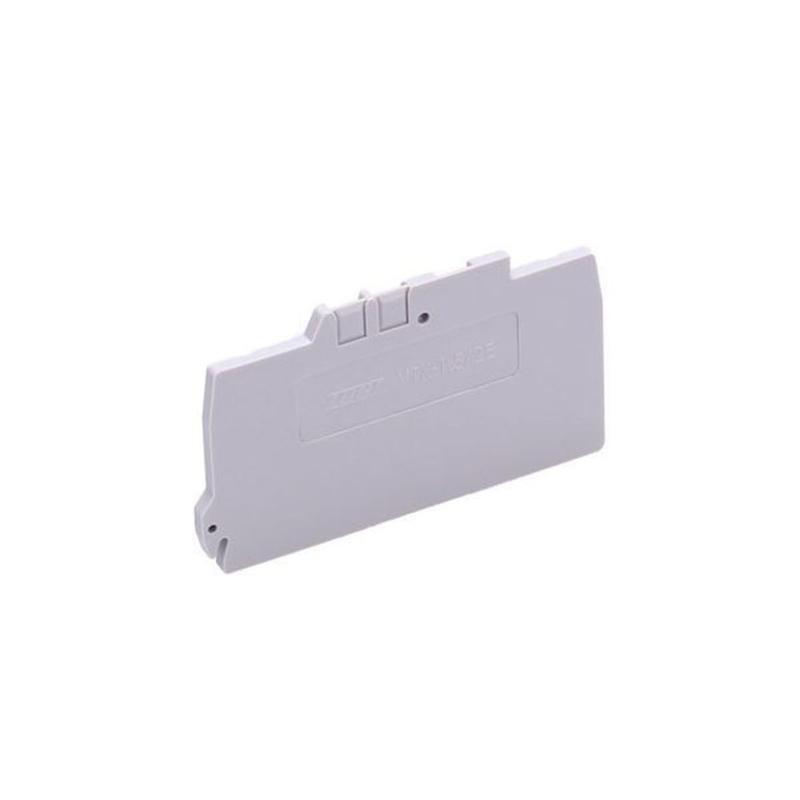 東洋技研 レール取付型 VTX-1.5/2・VTX-1.5/2-PE用アクセサリー 側板 通電部絶縁用 1袋10個入 VTX-1.5/2E-10P●入数(個):10<br>●側板種別:E/通電部絶縁用<br>●材質:...