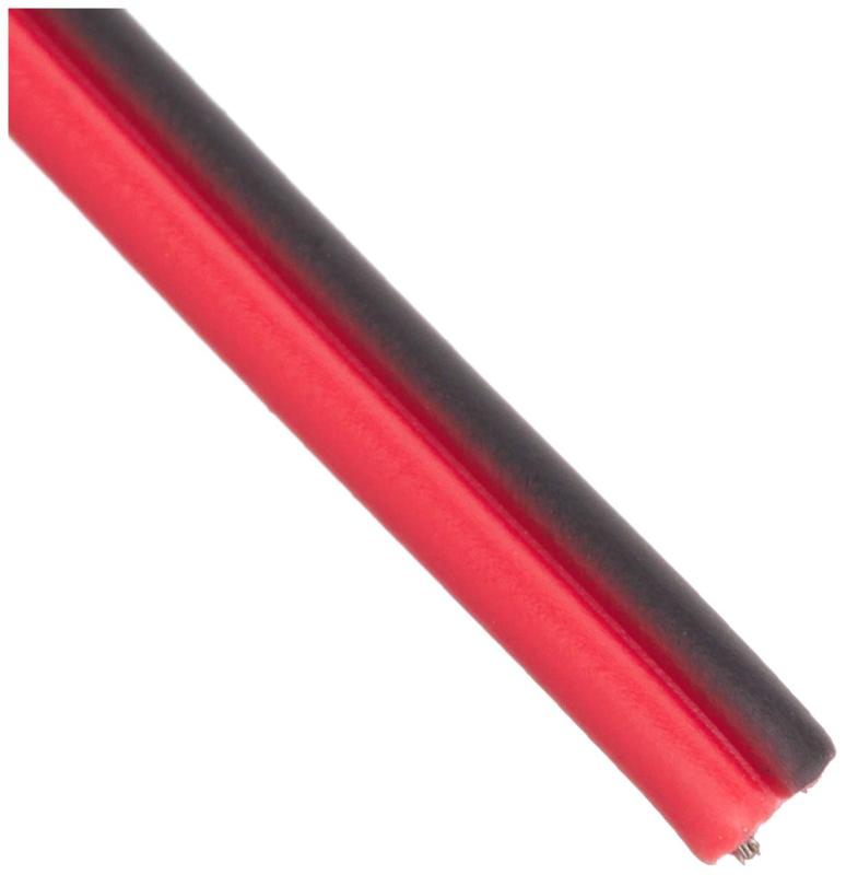 オーム電機 工作用平行コード 5m 赤黒 DZ-C11W05RK 00-1808工作 教材用の配線やリード線として<br/>