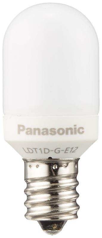 パナソニック LED電球 密閉形器具対応 E12口金 昼光色相当(0.5W) 装飾電球・T型タイプ LDT1DGE12消費電力約1/10。口金E12屋外用器具への取り付け非対応約40000時間の長寿命。密閉型器具への取り付け非対応調光器対応...